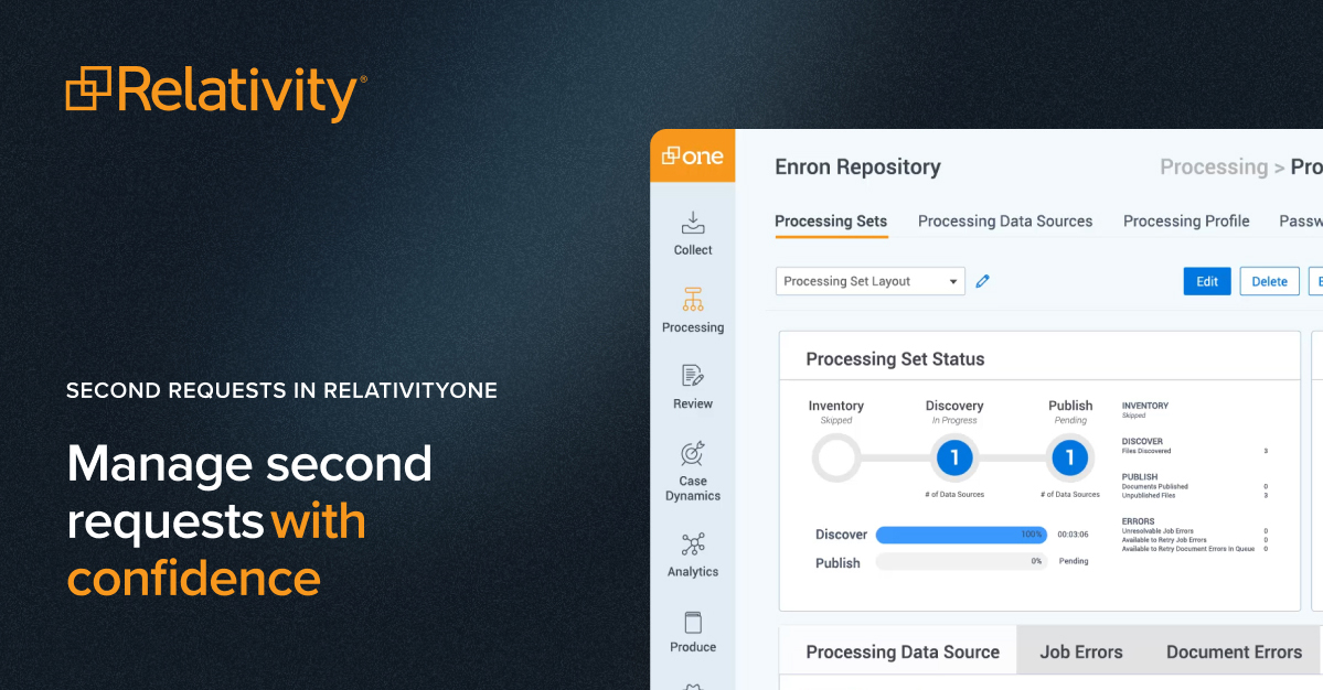 Second Request Software | RelativityOne