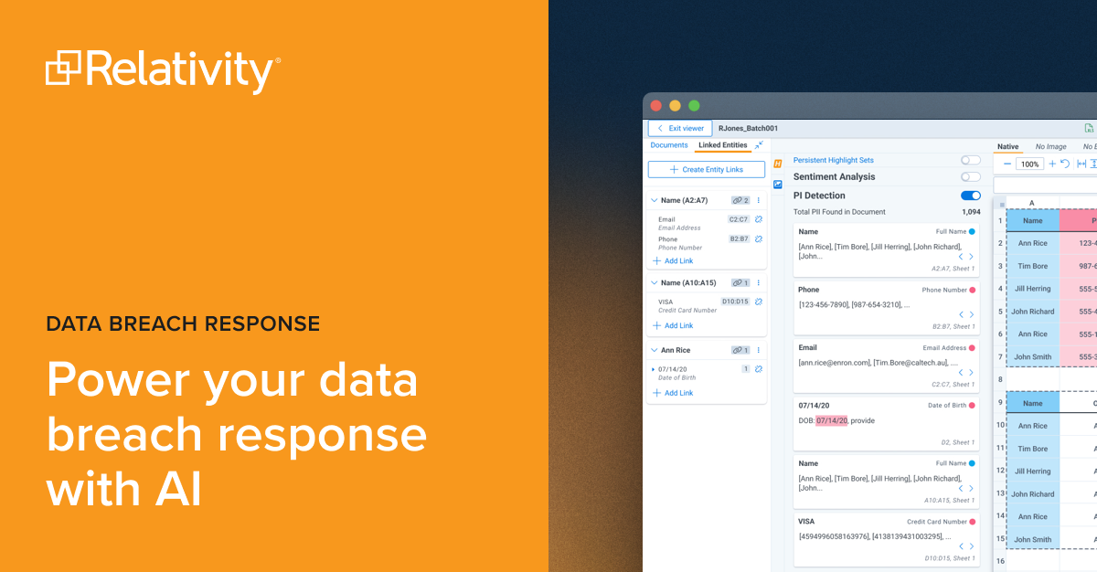 Data Breach Response Software | RelativityOne